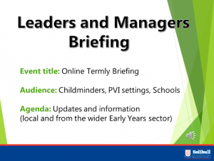 Leaders and Managers Briefings